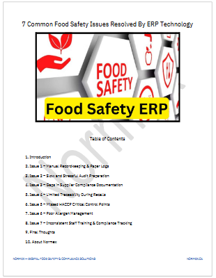 7 Common Food Safety Issues Resolved By ERP Technology